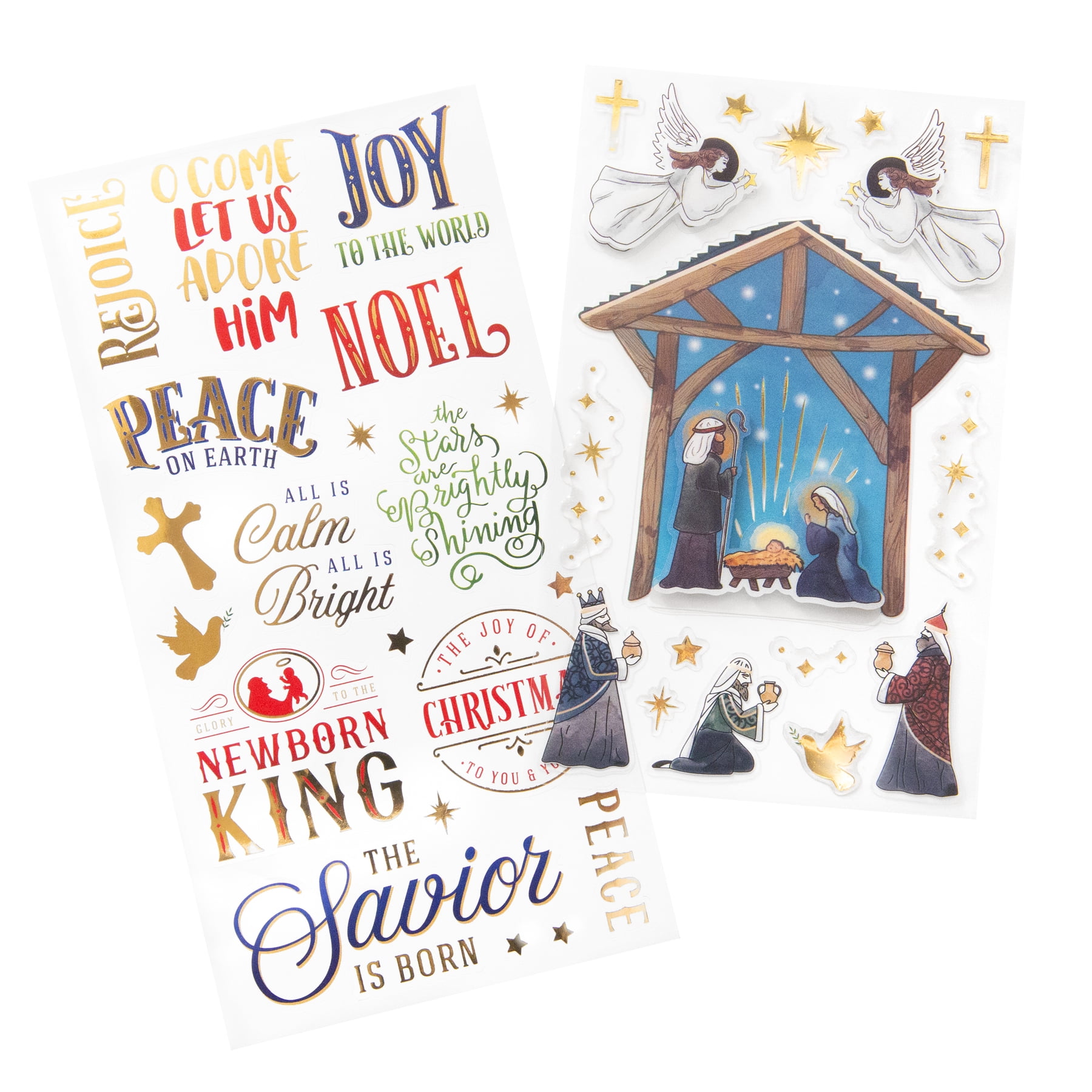 12 Pack: Religious Christmas Sticker Pack by Recollections™ - Walmart.com