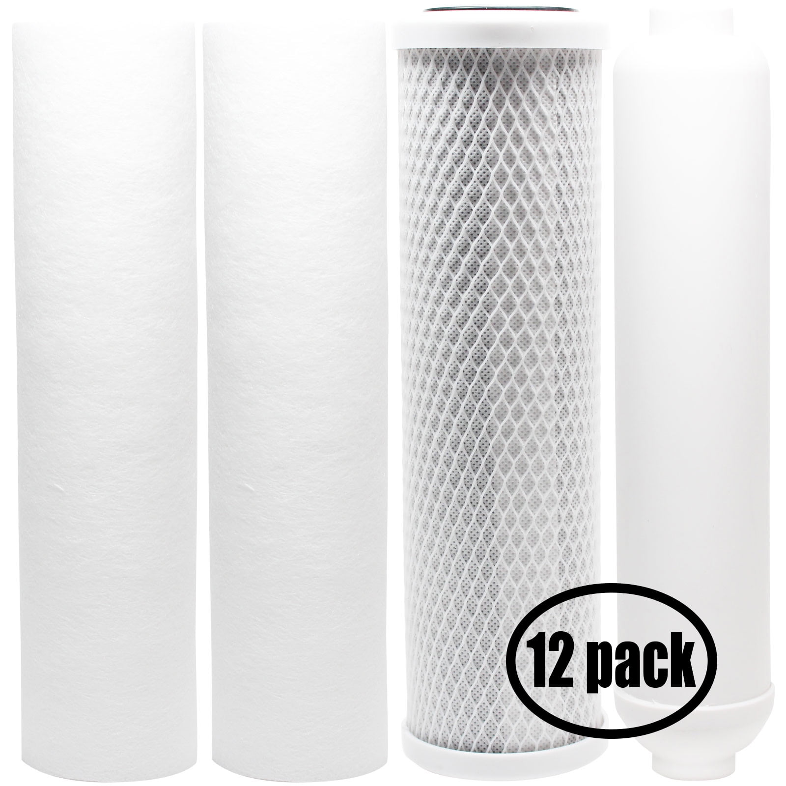 12-Pack Replacement for Filter Kit for PurePro PJ-103P RO System ...