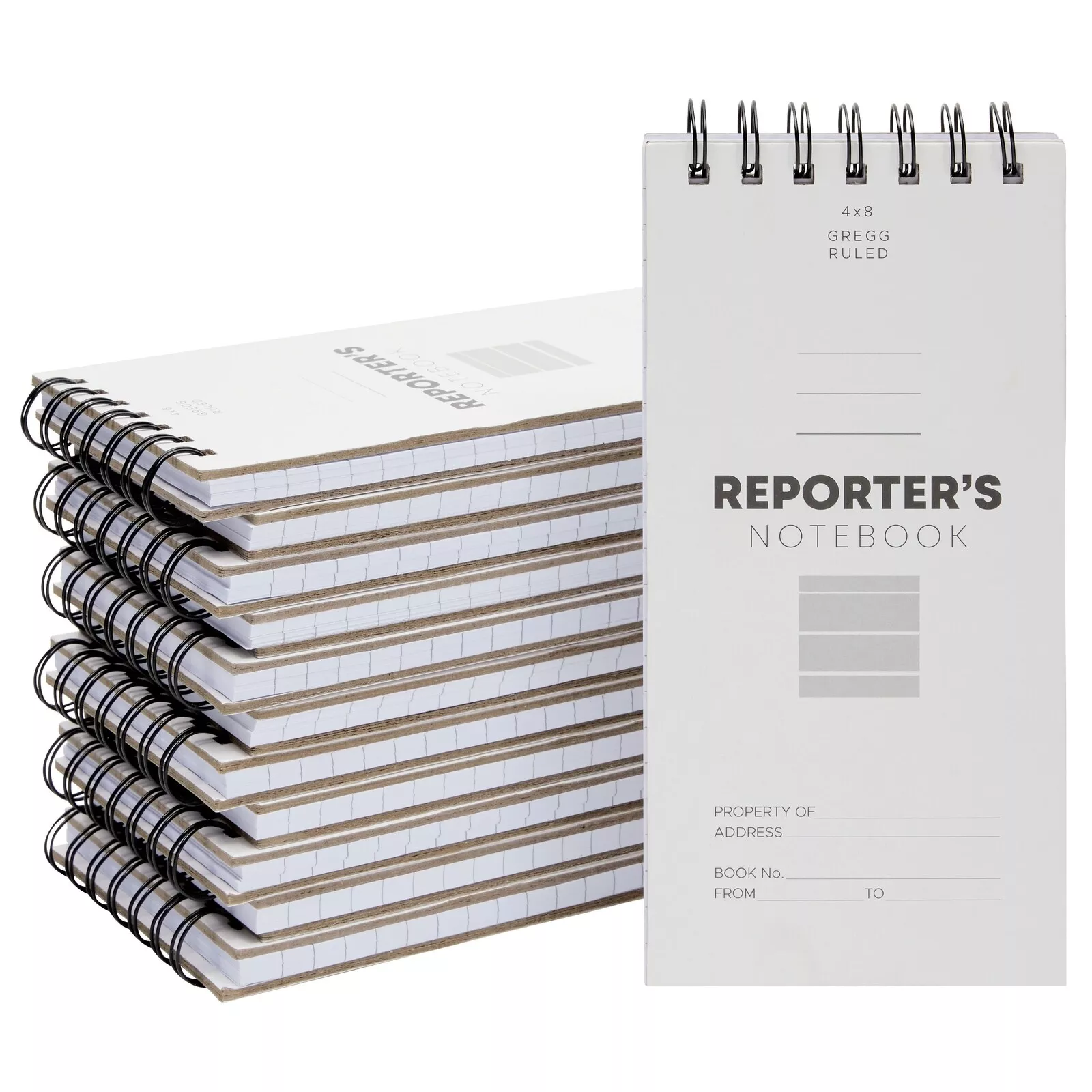 12 Pack Reporters Notebook, Spiral Note Pad for Journalist, 70 Sheets ...