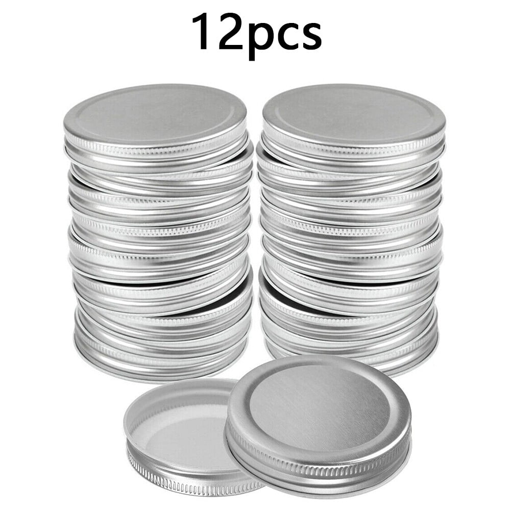 12-Pack Reusable Metal Canning Lids for Ball Jars Standard Mouth 2.75 ...