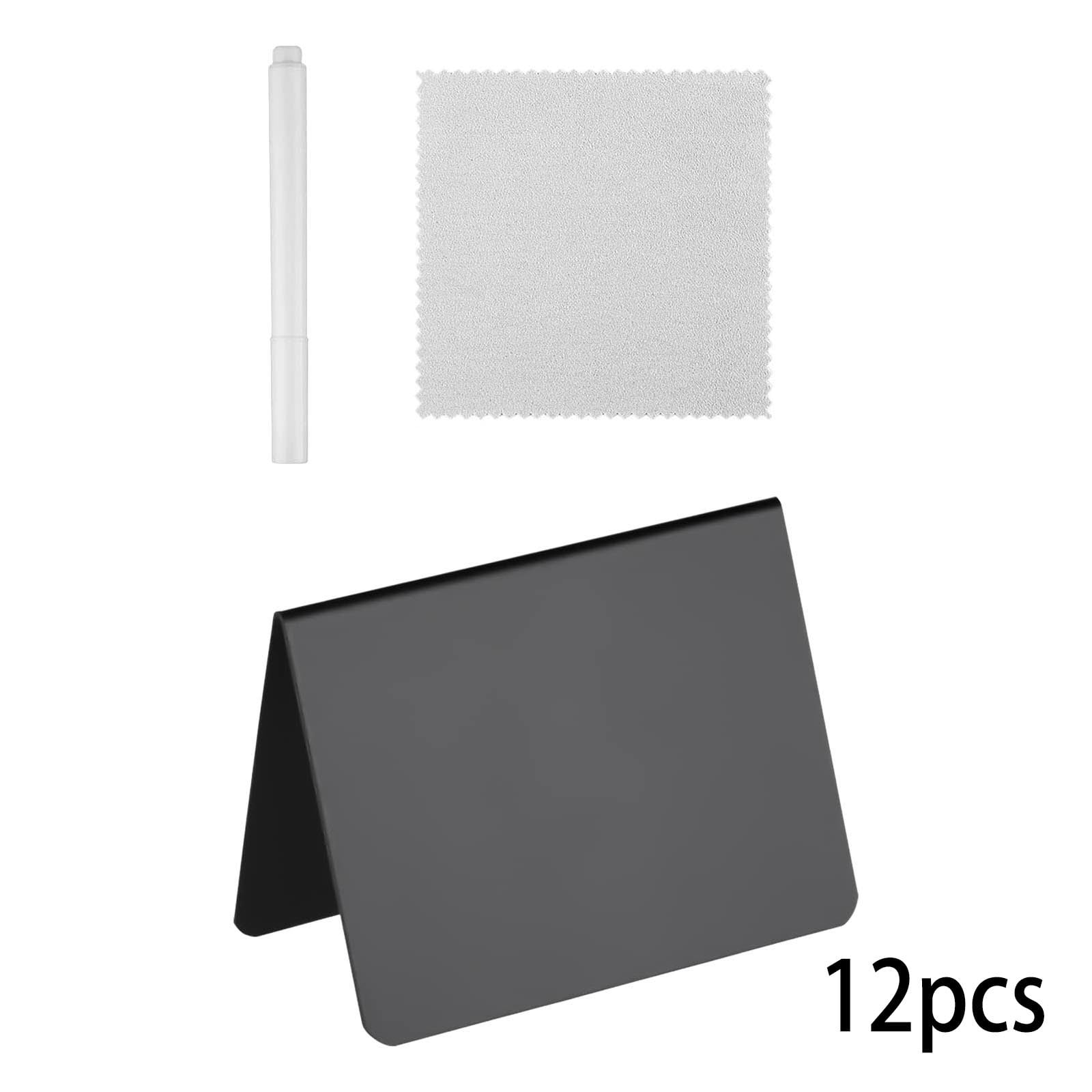 12 Pack Reusable Mini Chalkboard Signs for Parties Weddings Buffet ...