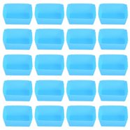 Casewin 12PCS Silicone Rectangular Reusable Cake Cup Sets Baking Cups Nonstick Liner Molds ...