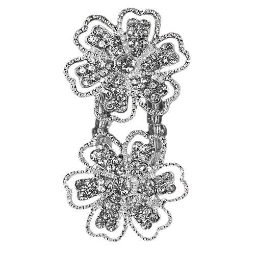 12 Pack: Rhinestone Flower Metal Sliders - 25mm by Bead Landing ...