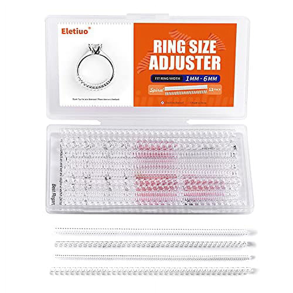 12 Pack Ring Size Adjuster for Loose Rings Invisible Transparent ...
