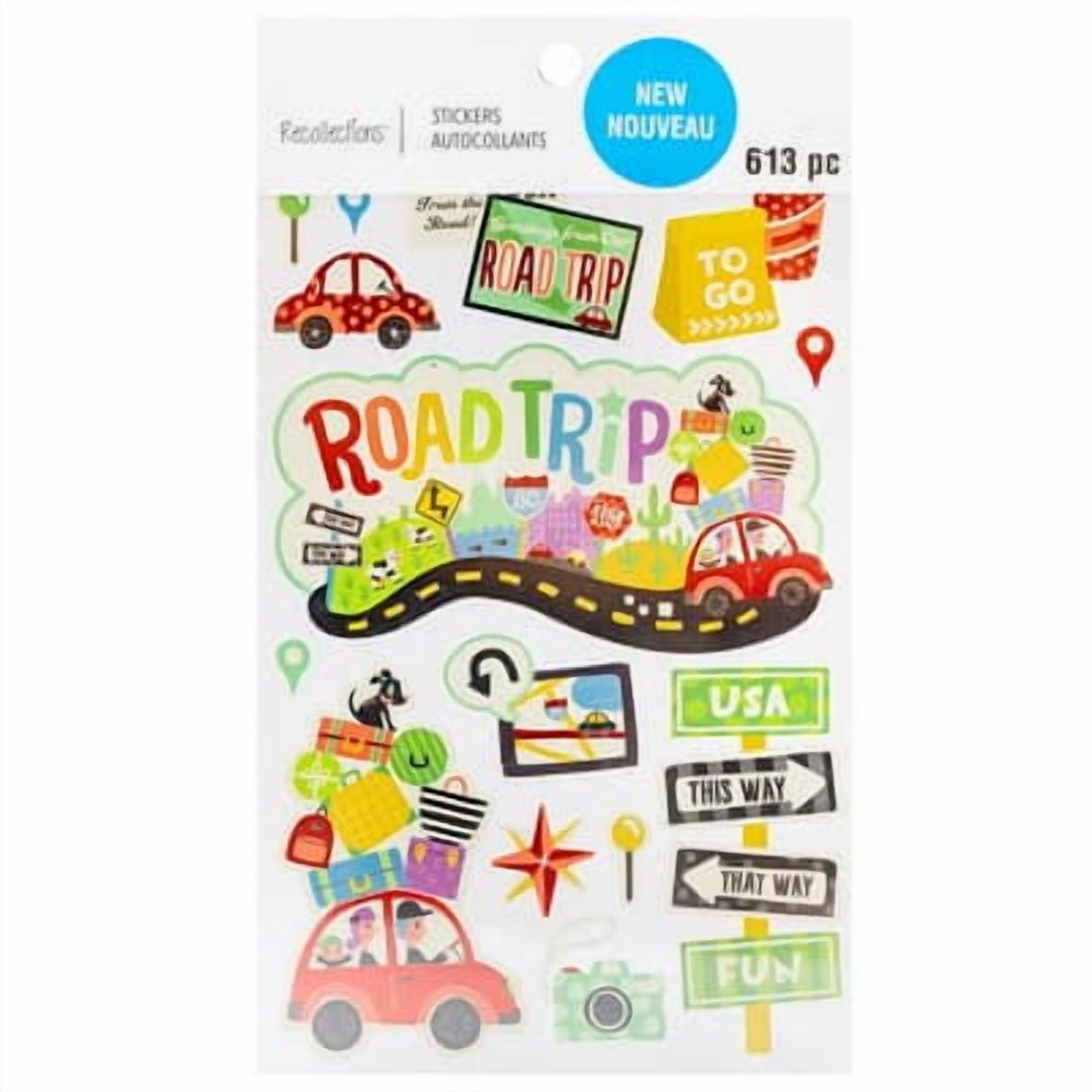 12 Pack: Road Trip Stickers by Recollections - Walmart.com