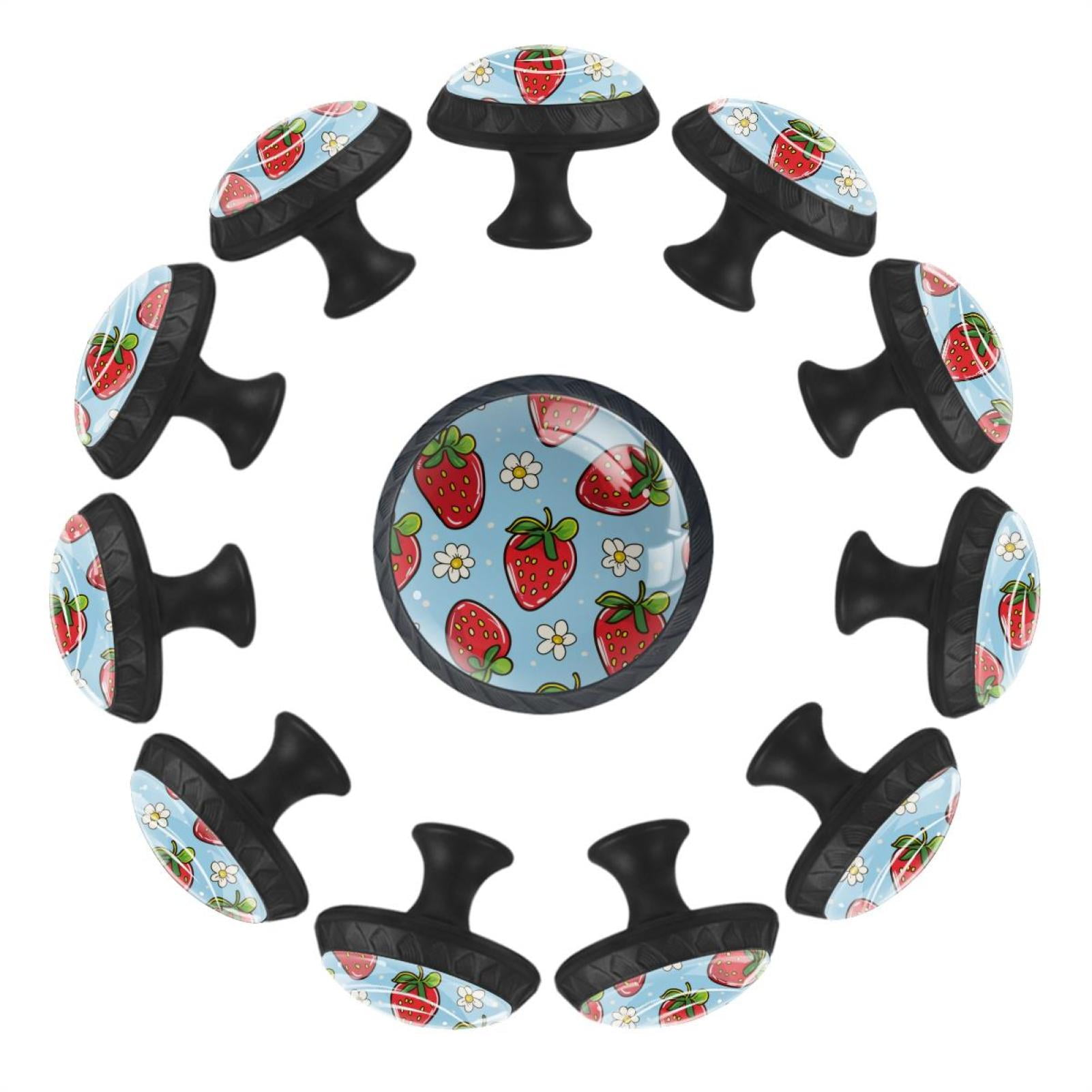 12 Pack Round Glass Drawer Knobs For Kitchen Cabinet With Screws, Cute ...