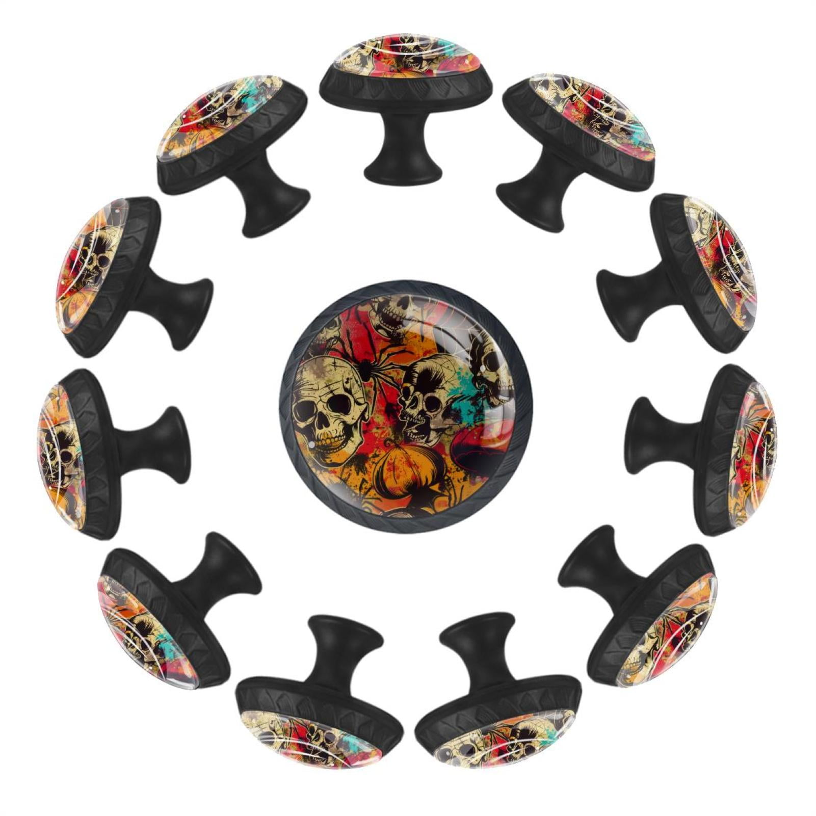 12 Pack Round Glass Drawer Knobs For Kitchen Cabinet With Screws ...