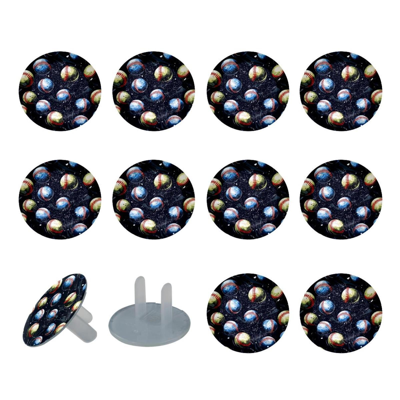 12 Pack Round Outlet Cover 2-Prong Child Safety Socket Covers ...