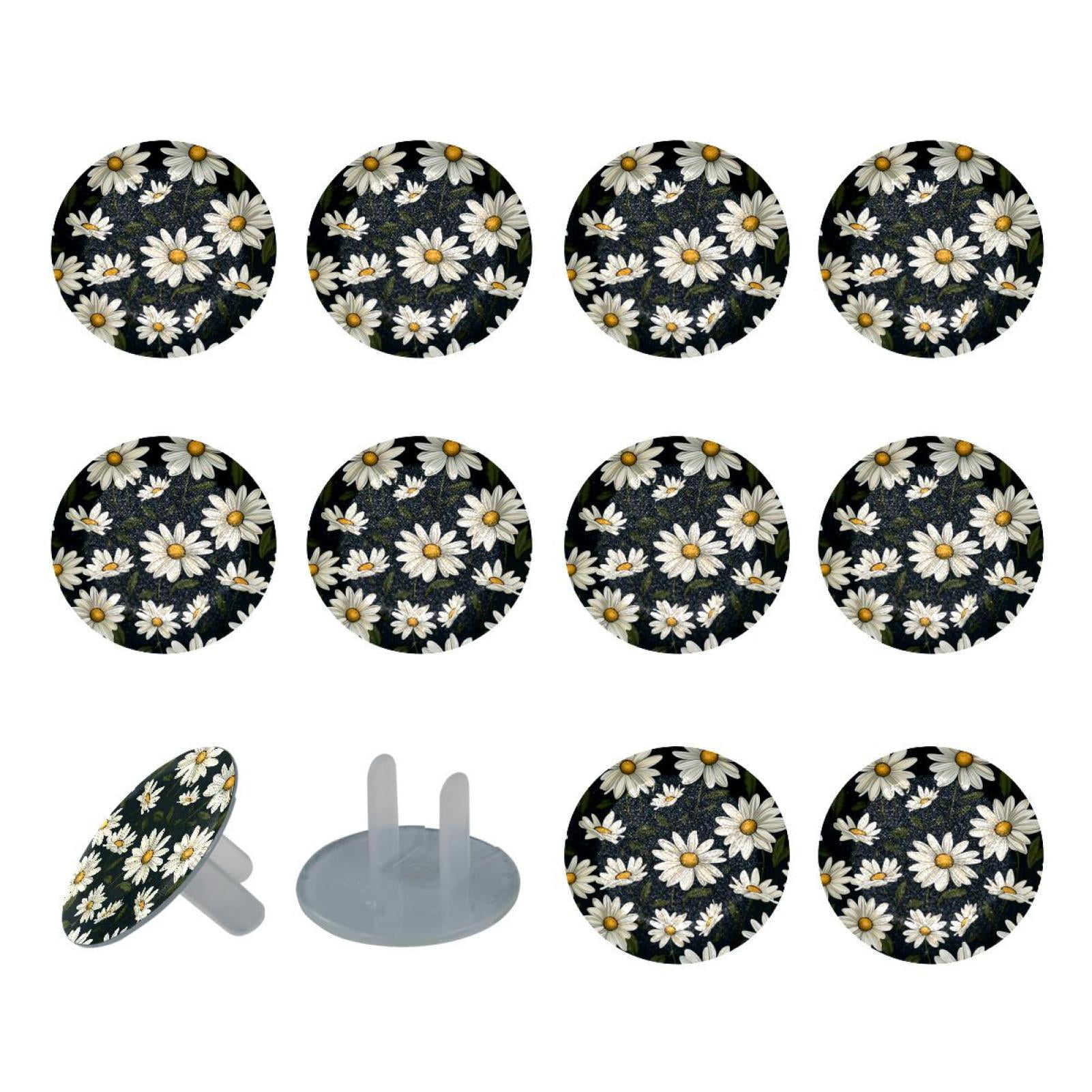12 Pack Round Outlet Cover 2-Prong Child Safety Socket Covers ...