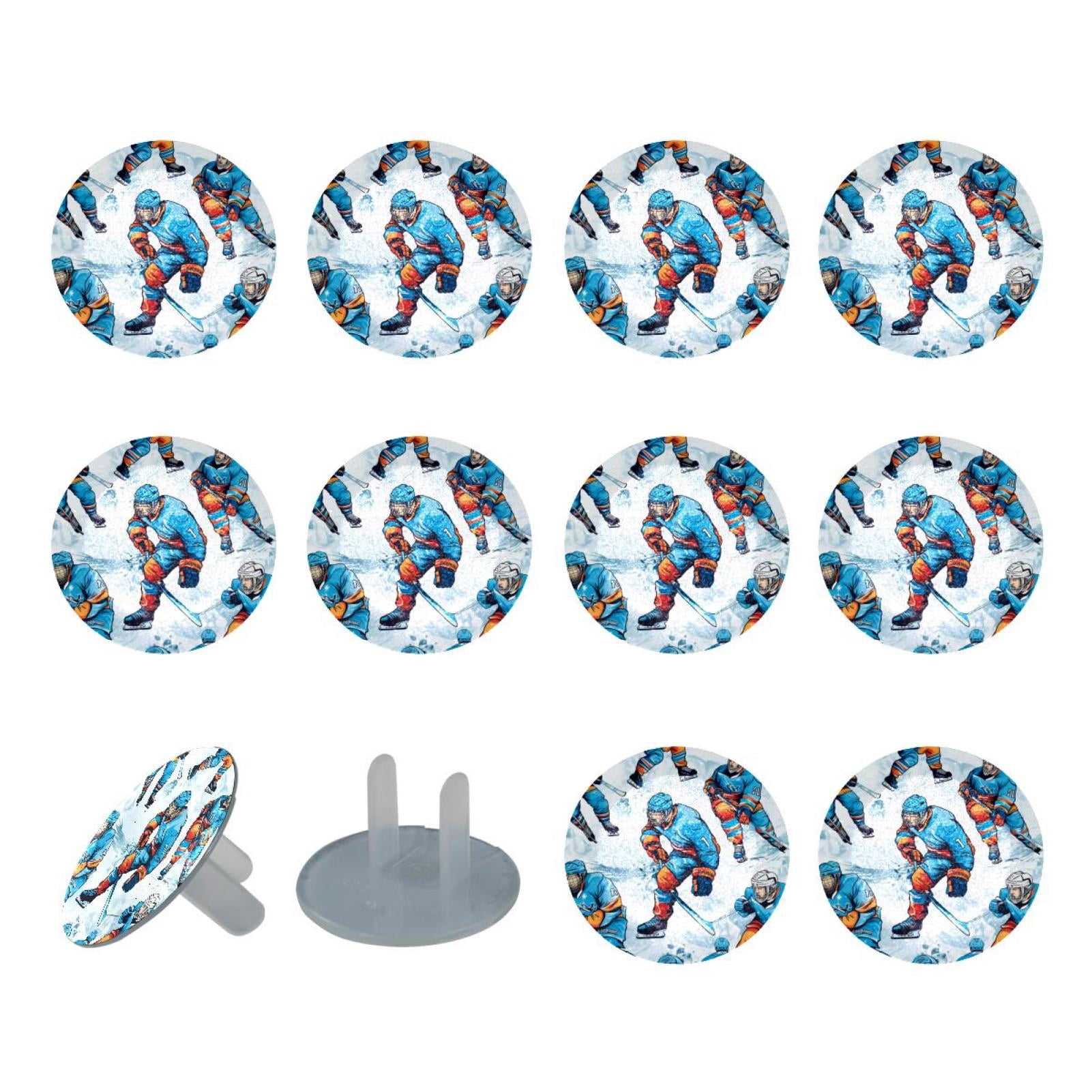 12 Pack Round Outlet Cover 2-Prong Child Safety Socket Covers ...