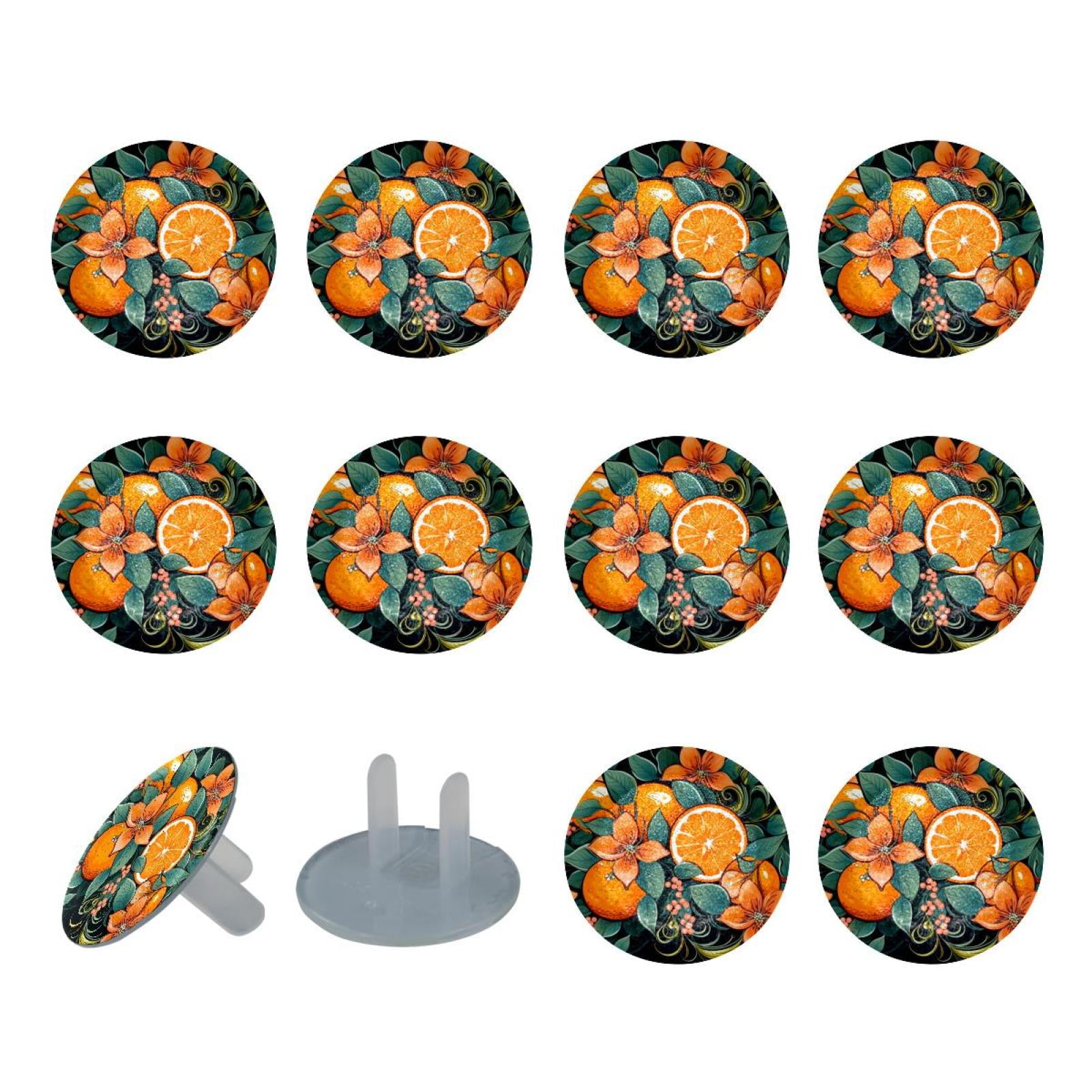 12 Pack Round Outlet Cover 2-Prong Child Safety Socket Covers ...