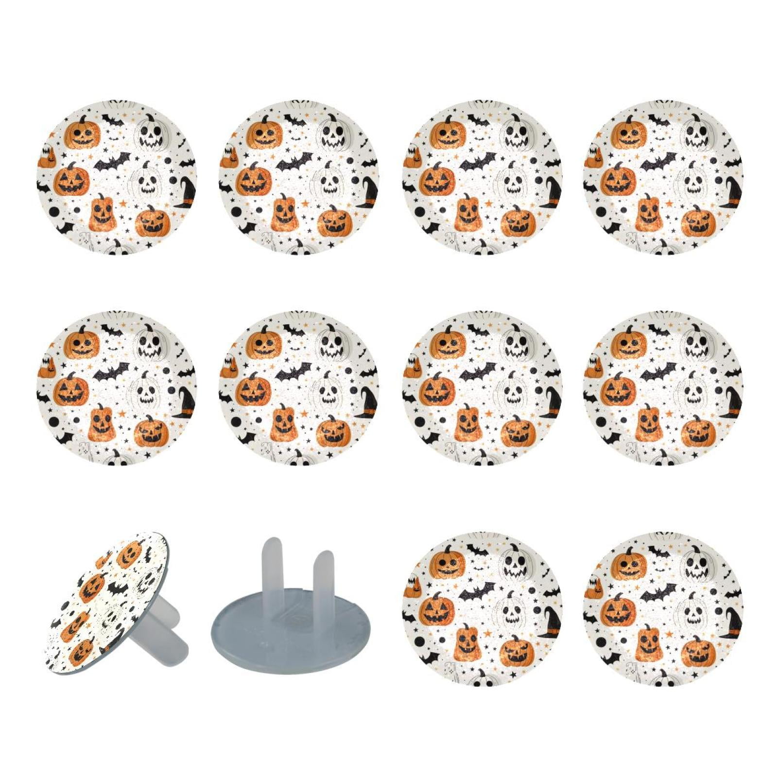 12 Pack Round Outlet Cover 2-Prong Child Safety Socket Covers ...