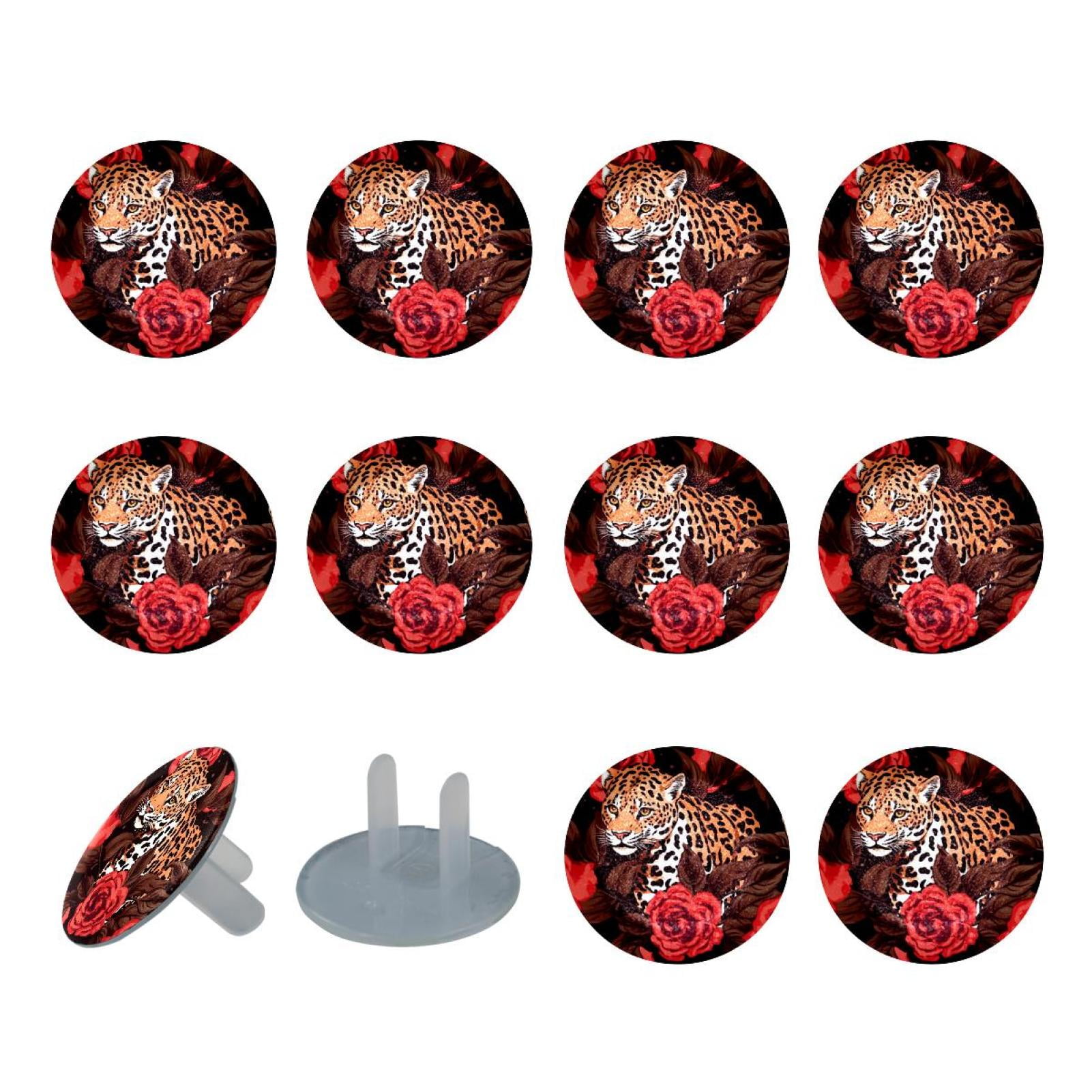 12 Pack Round Outlet Cover 2-Prong Child Safety Socket Covers ...