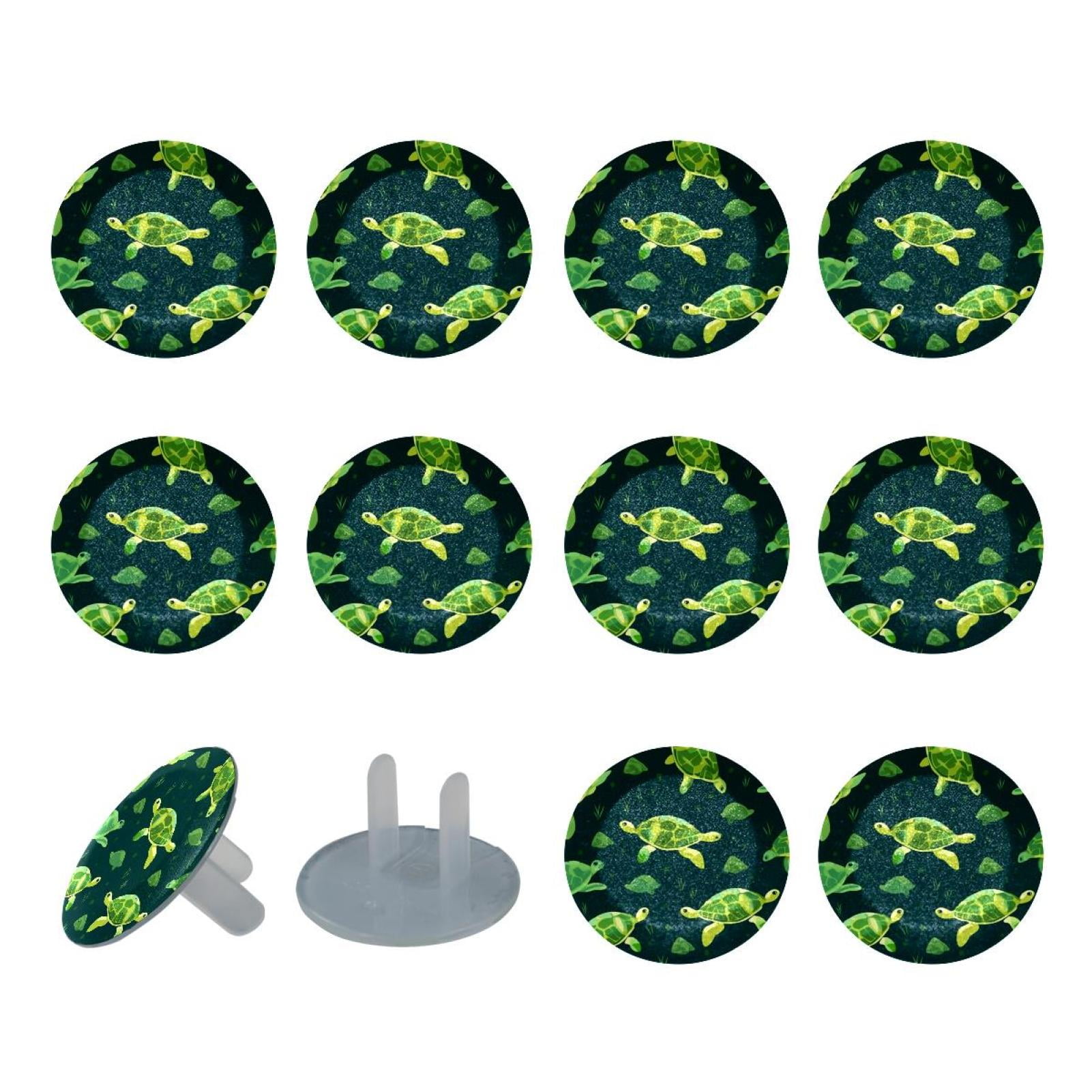 12 Pack Round Outlet Cover 2-Prong Child Safety Socket Covers ...