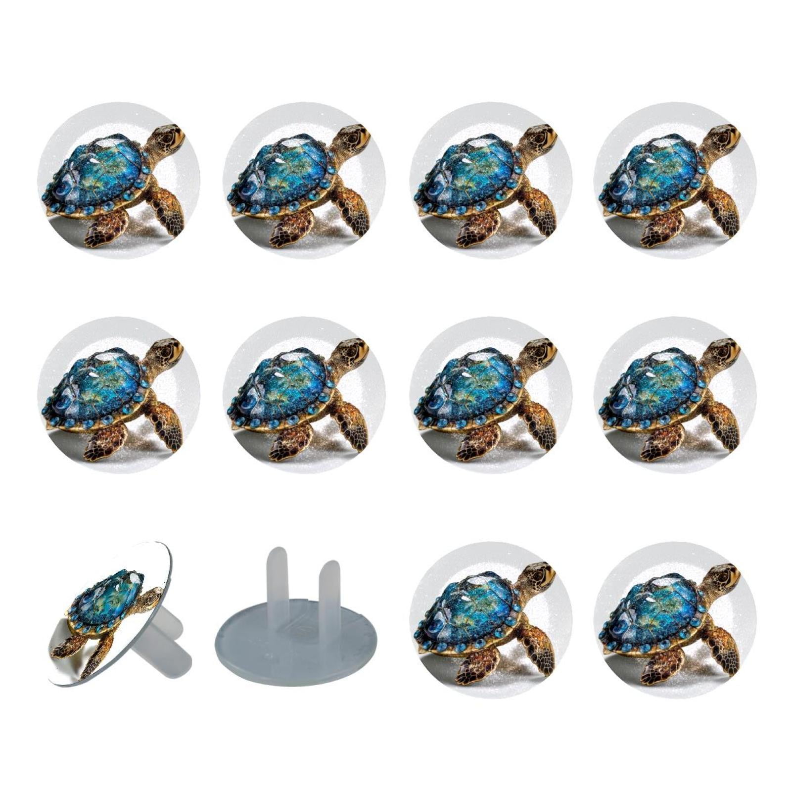 12 Pack Round Outlet Cover 2-Prong Child Safety Socket Covers ...