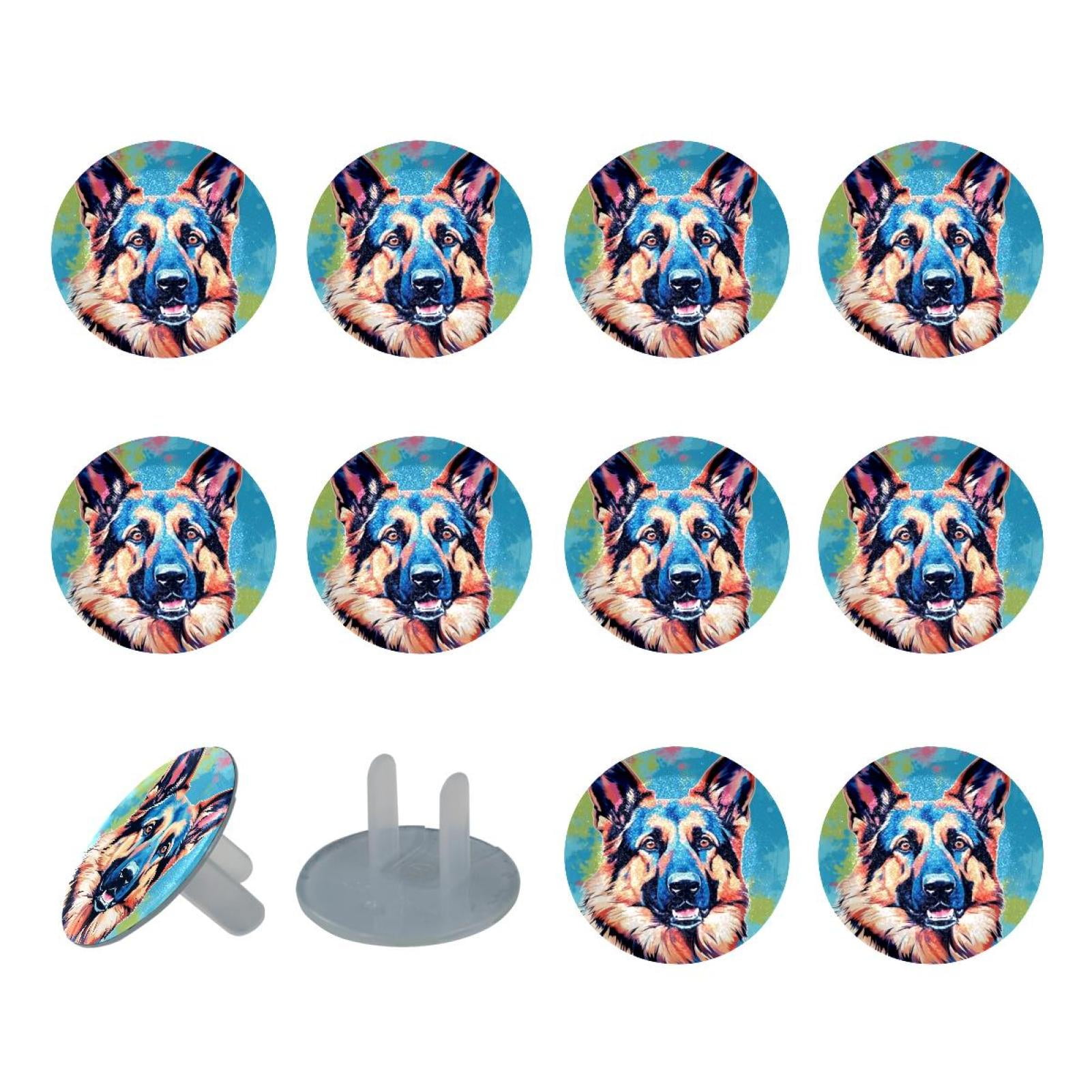 12 Pack Round Outlet Cover 2-Prong Child Safety Socket Covers ...
