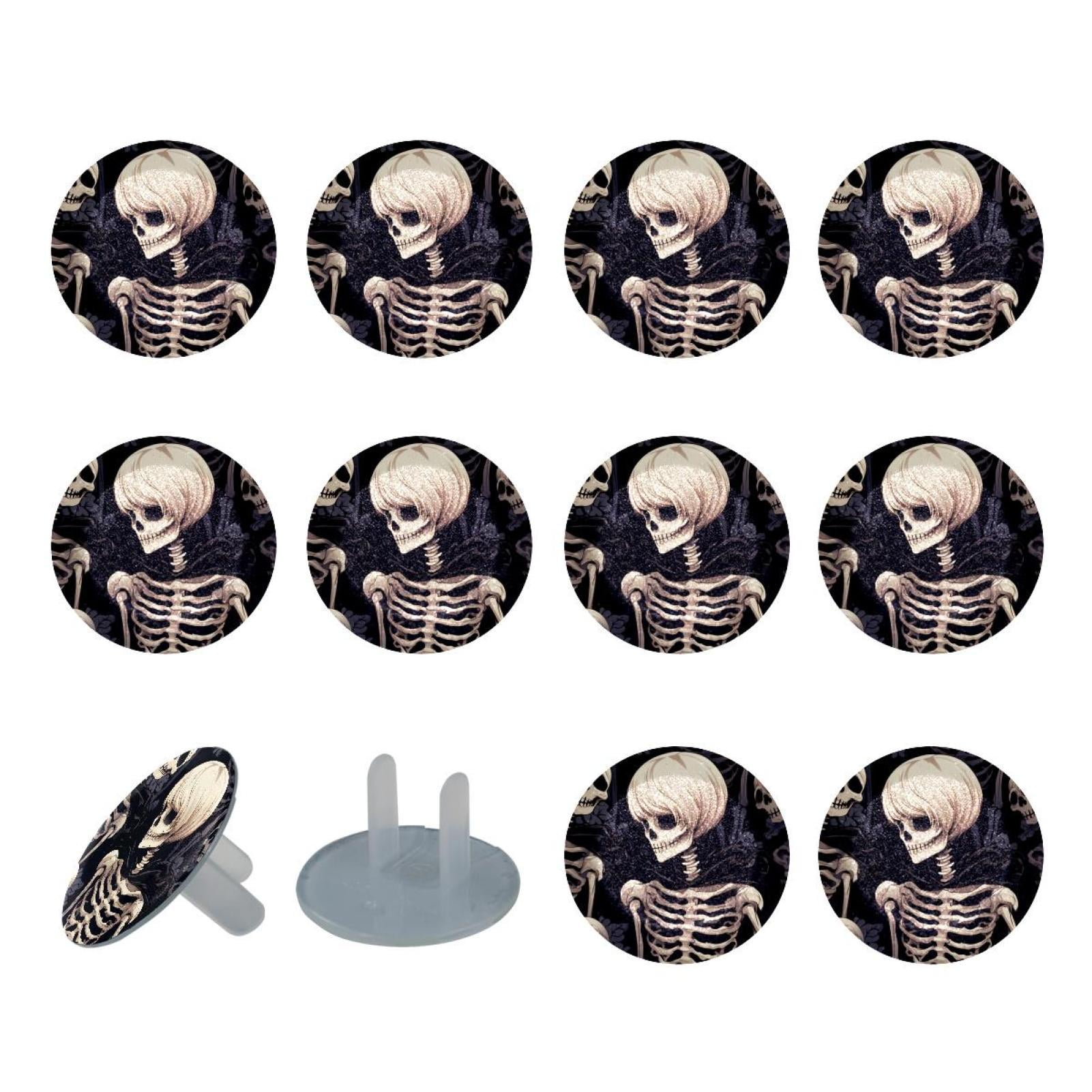 12 Pack Round Outlet Cover 2-Prong Child Safety Socket Covers ...