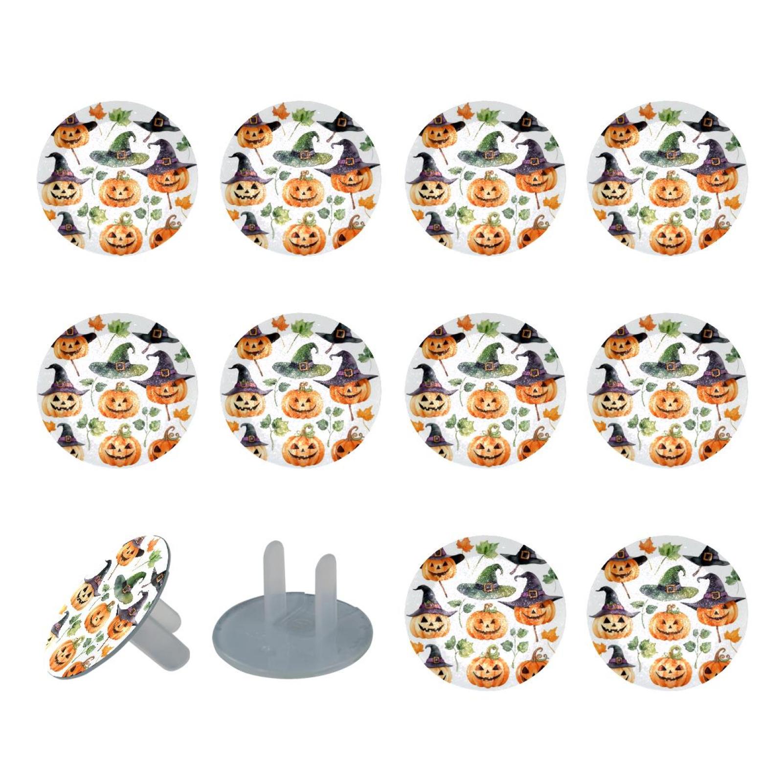 12 Pack Round Outlet Cover 2-Prong Child Safety Socket Covers ...