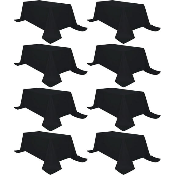 12 Pack Round Tablecloth 120 Inch Cloth White Tablecloth for Round ...