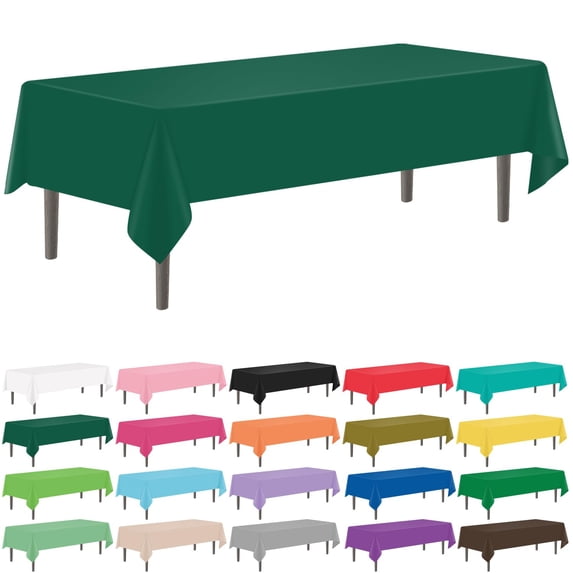 12 Pack Royal Blue Disposable Plastic Tablecloths 54 x 108 Inch ...