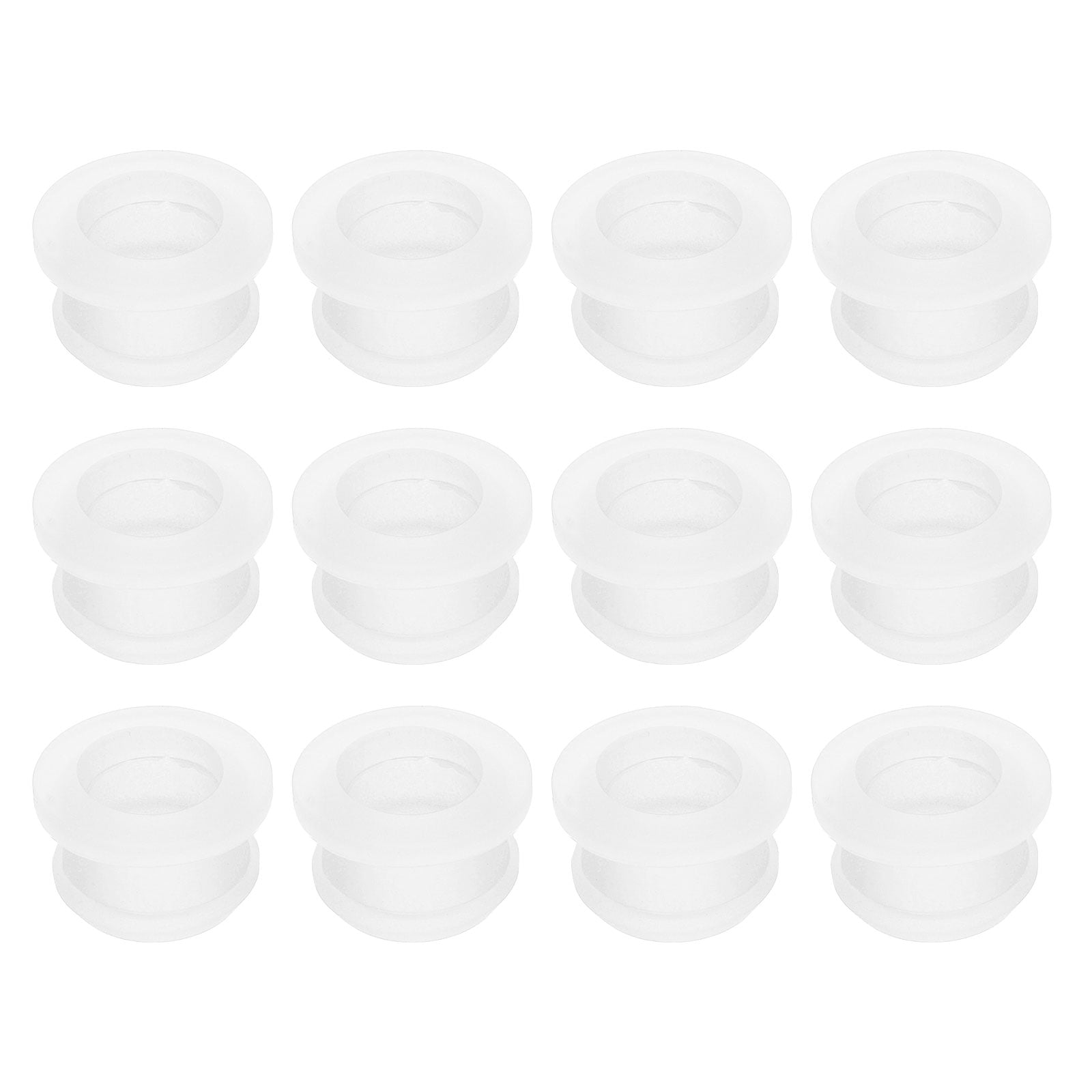 12 Pack Rubber Grommets 12.5mm Drill Hole, 9.5mm ID Hole Top Hat ...