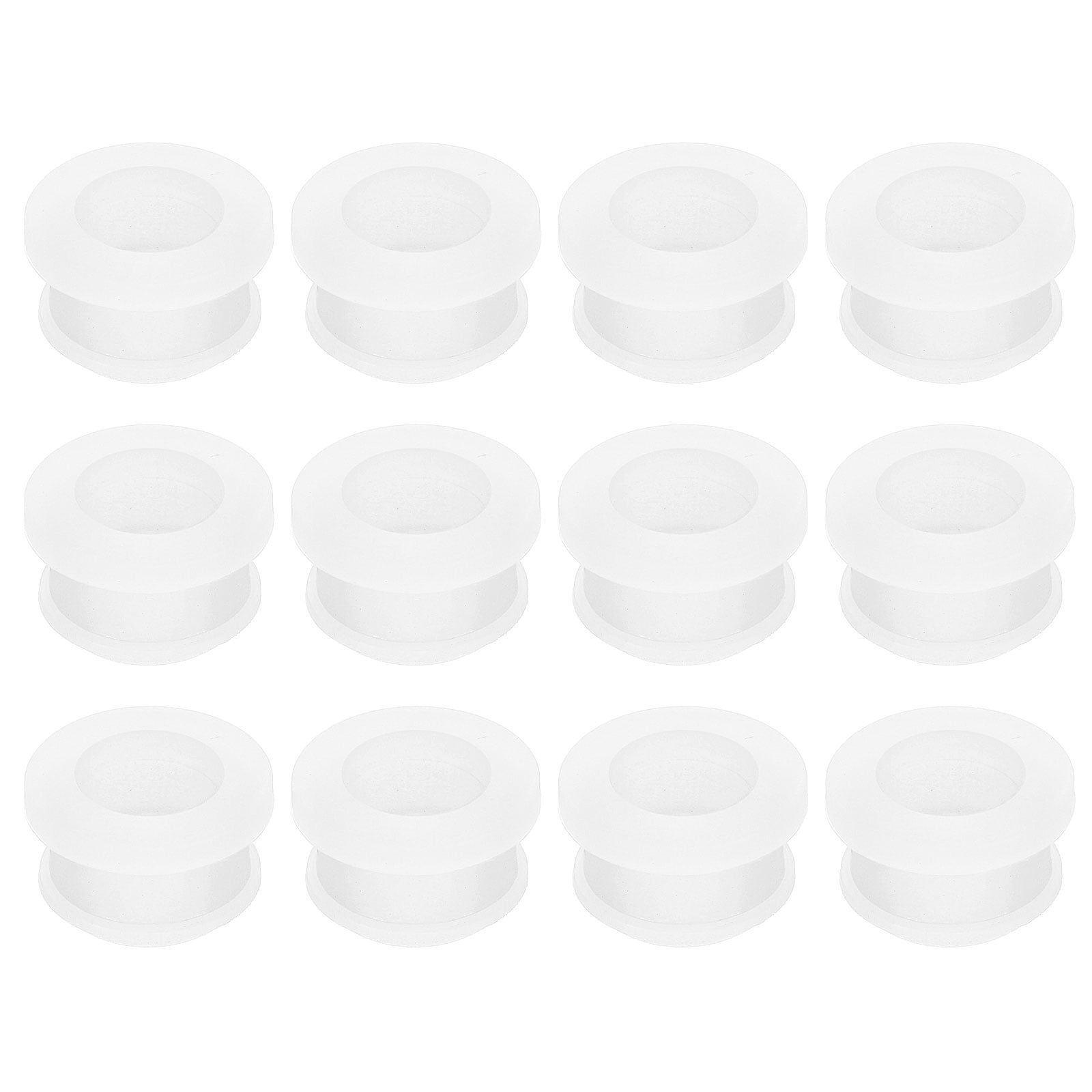 12 Pack Rubber Grommets 15mm Drill Hole, 11mm ID Hole Top Hat Grommet ...