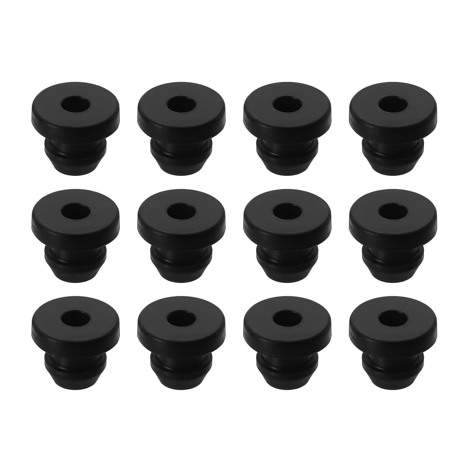 12 Pack Rubber Grommets Fit 0.18" (4.5mm) Hole Dia.0.3" (7.5mm) H 0.1 ...
