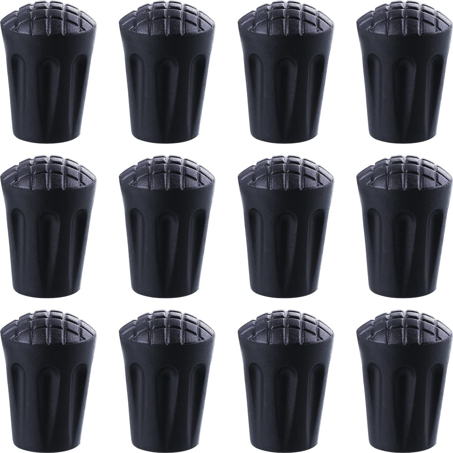 12 Pack Rubber Trekking Poles Tips Protectors Hiking Pole Replacement ...