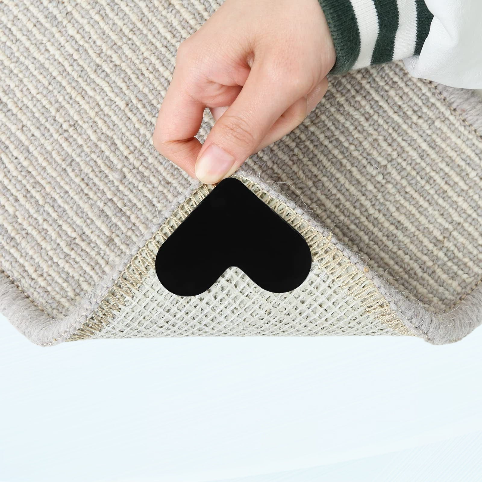 12 Pack Rug Gripper Washable Reusable Carpet Holder for Hardwood Floors ...