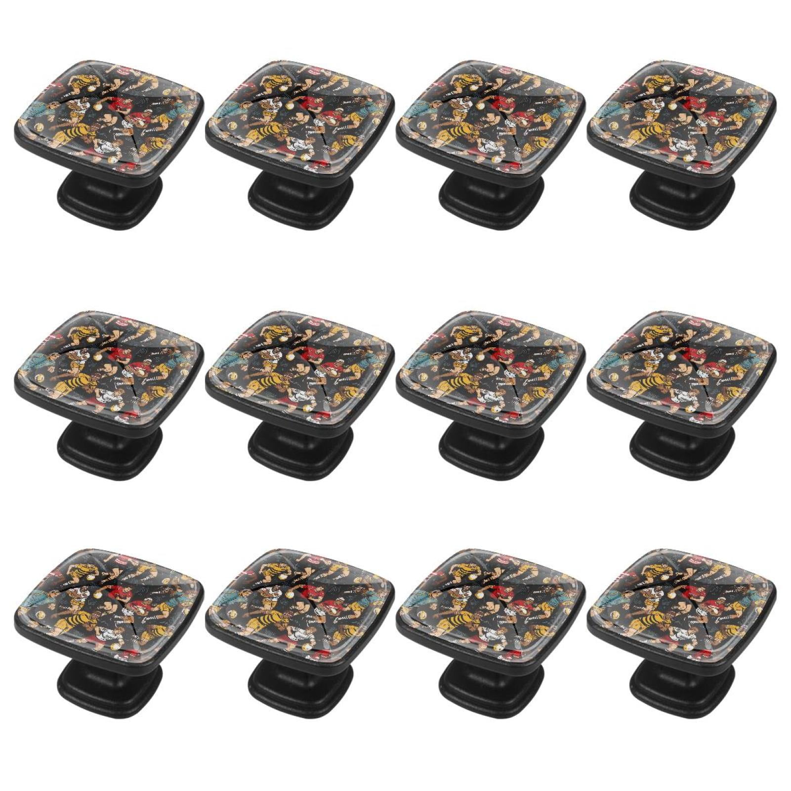 12 Pack Rugby Football Square Cabinet Knobs Kitchen Cabinet Pulls ...