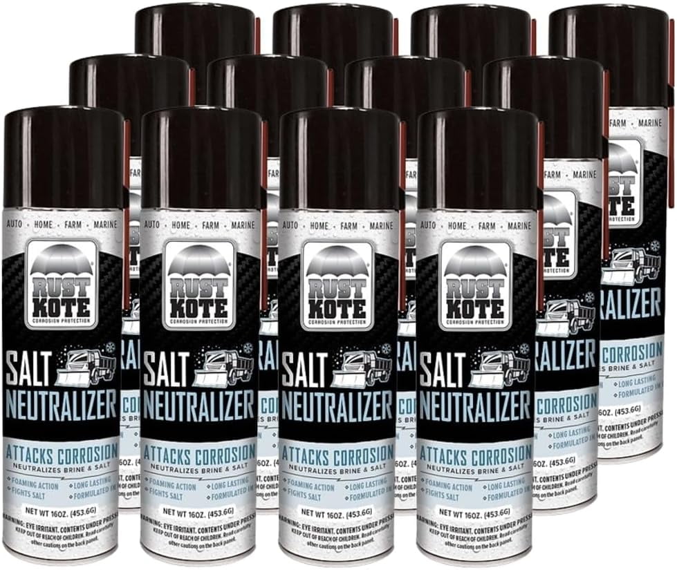 12 Pack-RustKote Salt Neutralizer Aerosol, 16oz, Corrosion Protection ...