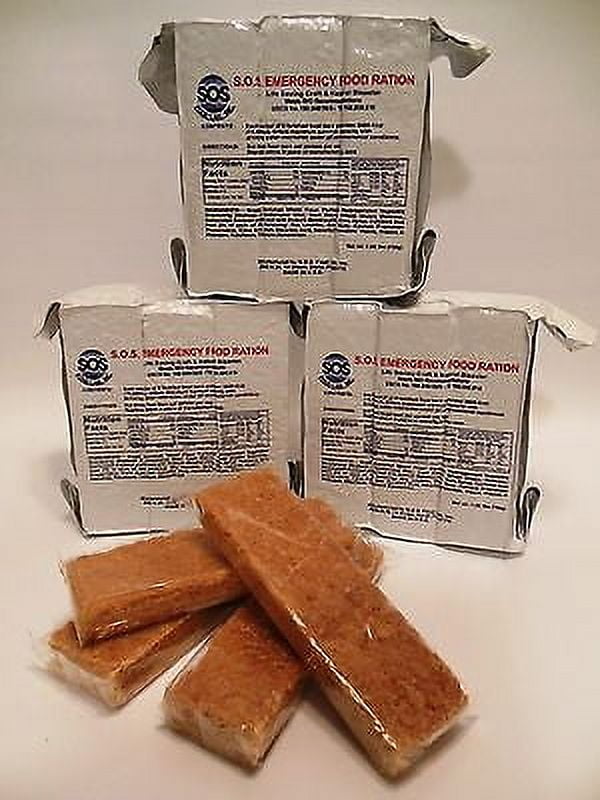 12 Pack SOS Emergency Survival Food Rations 3 Day 3600 Calories. 108 ...