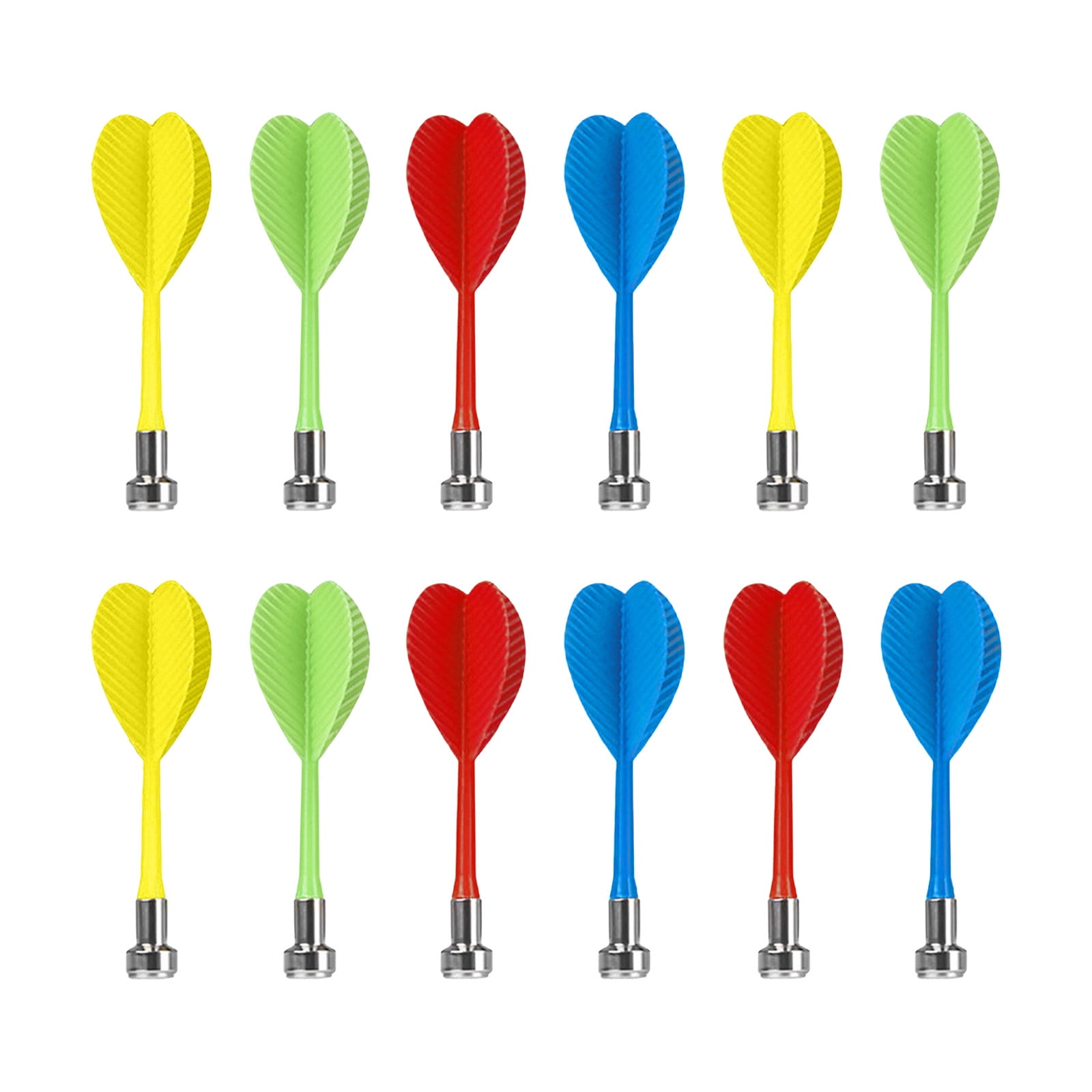 12-Pack Safe Magnetic Darts - Durable Plastic Replacement Darts for Magnetic Dartboard, Ideal ...