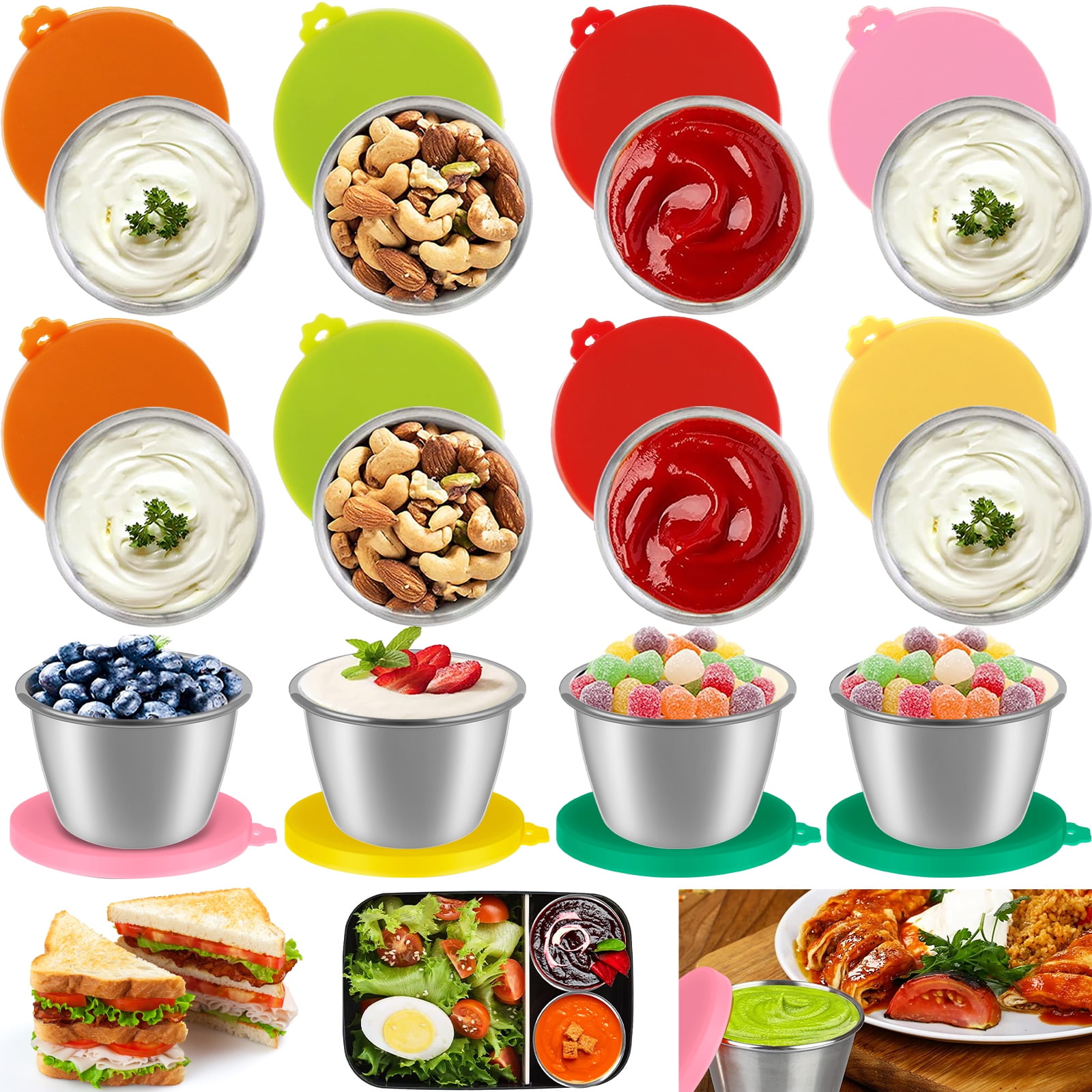 12 Pack Salad Dressing Container Kit Reliable Multipurpose Small ...