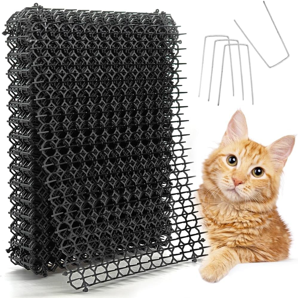 12 Pack Scat Mat for Cats, 8 x 6 Inch Cat Spike Deterrent Mats, Indoor ...