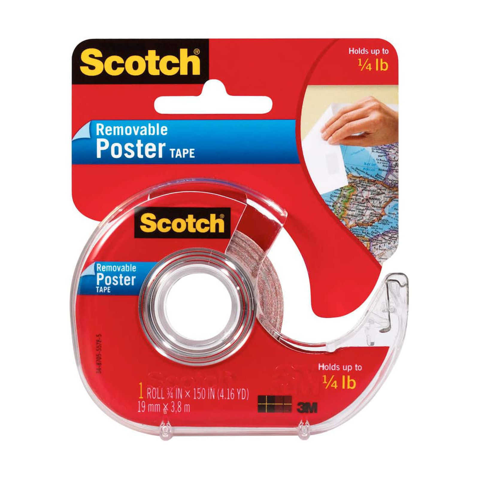 12 Pack: Scotch® Removable Poster Tape - Walmart.com
