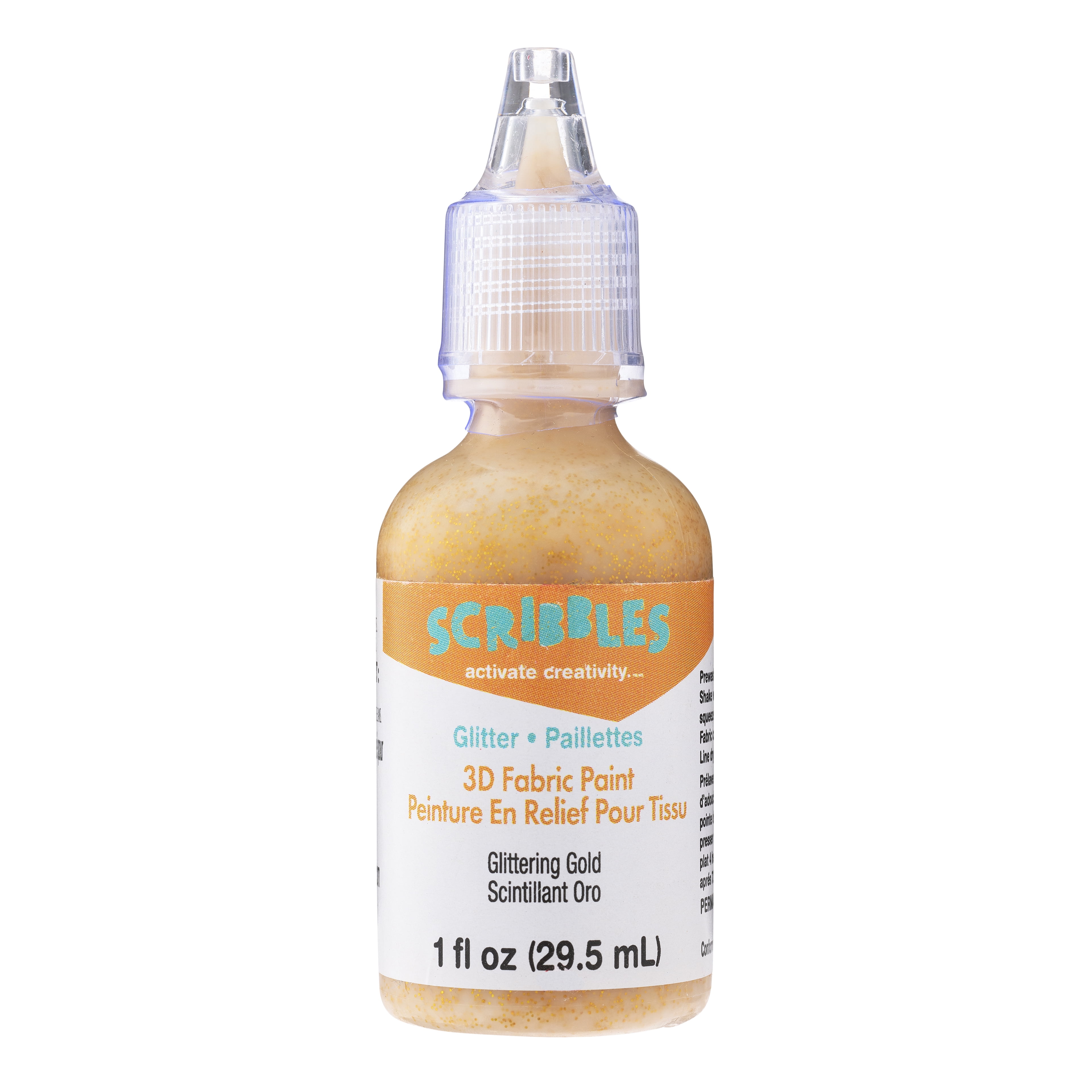 12 Pack: Scribbles® Glitter 3D Fabric Paint - Walmart.com