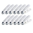 12-Pack Seamless Plastic Clothes Drying Clips - Windproof Fixed Hanger ...