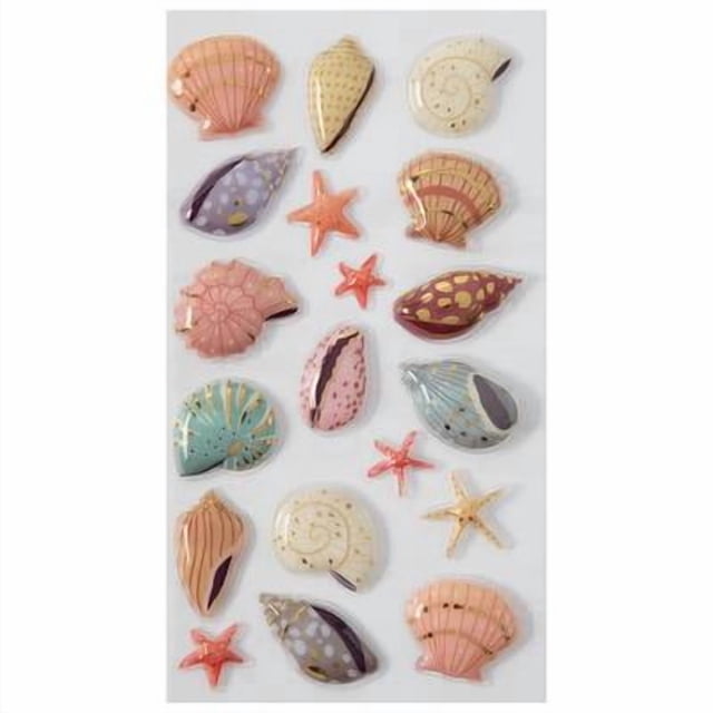 12 Pack: Seashells Stickers by Recollections - Walmart Business Supplies