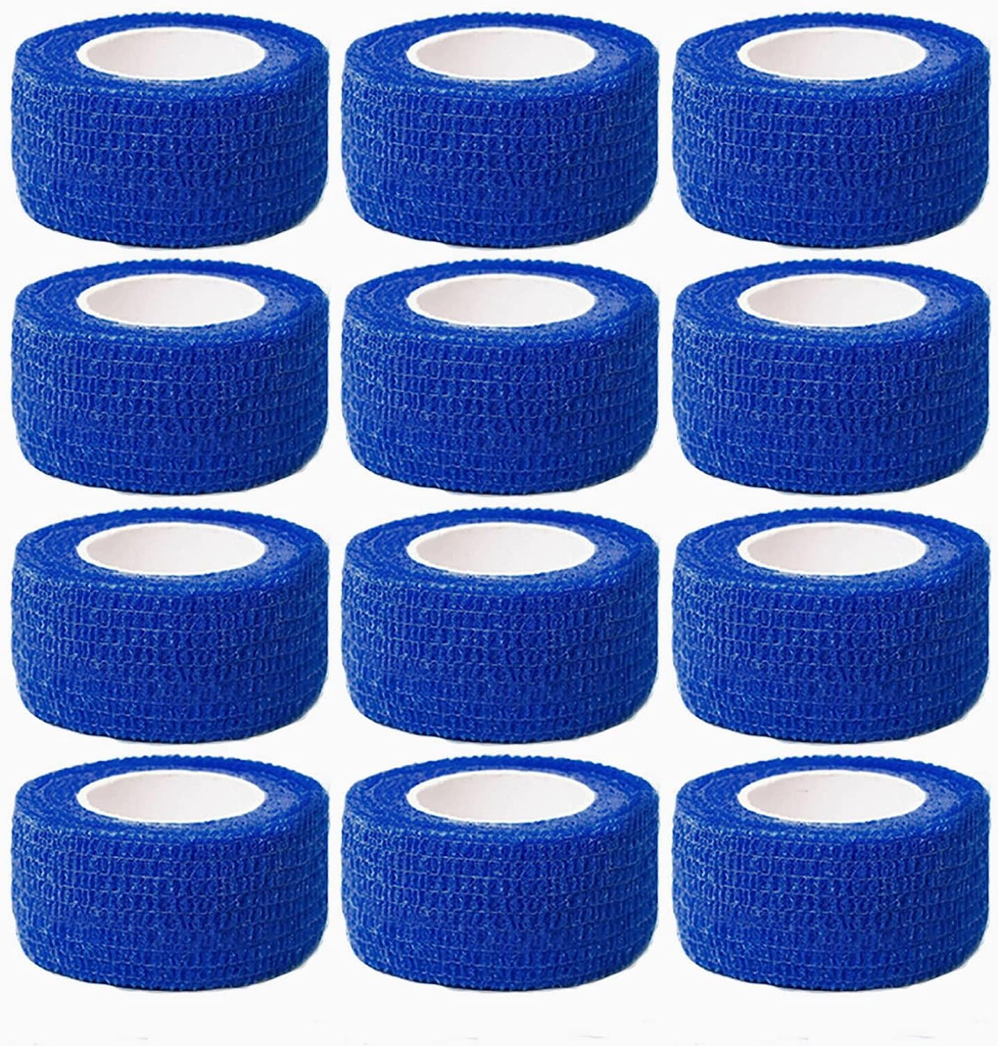 12 Pack Self Adherent Bandage Wrap, 1 Inch 5 Yards Athletic Elastic Non ...
