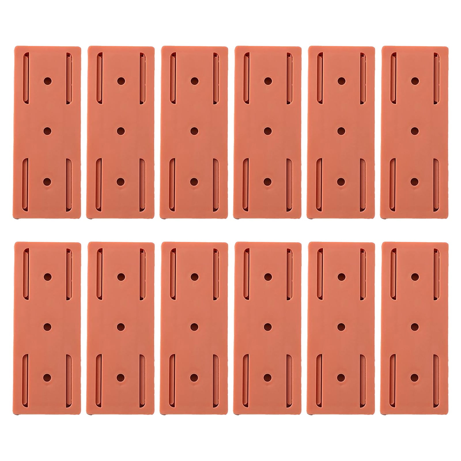 12 Pack Self-Adhesive Desktop Socket Fixer, Adhesive Punch Free Socket ...