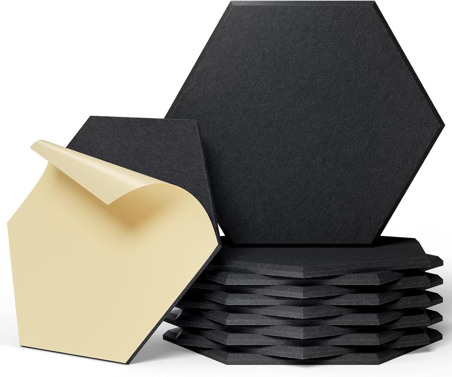12 Pack Self-adhesive Sound Proof Foam Panels for Walls, 12" X 10" X 0. ...