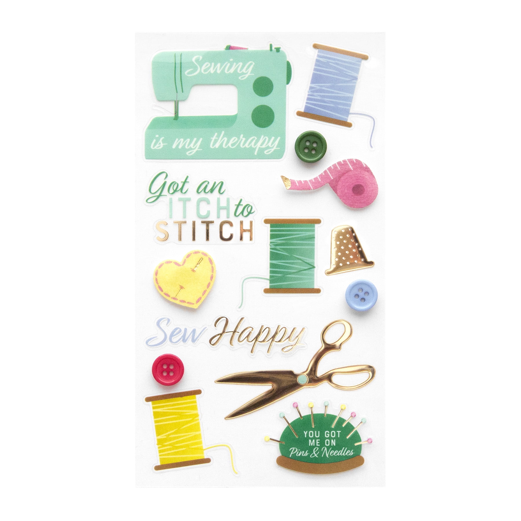 12 Pack: Sewing Dimensional Stickers by Recollections™ - Walmart.com