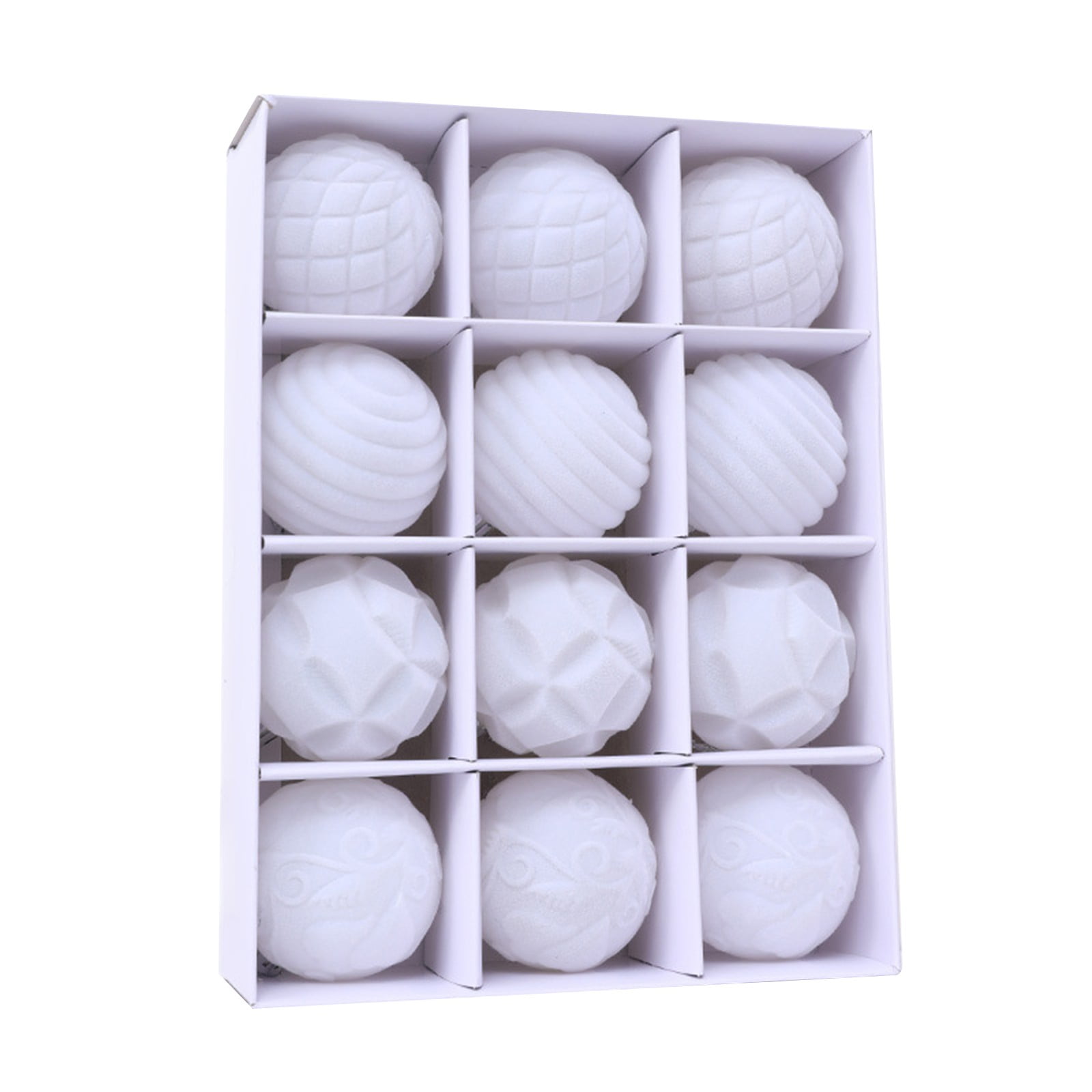 12-Pack Shatterproof Christmas Ball Ornaments, Shiny Red Hanging Decor ...