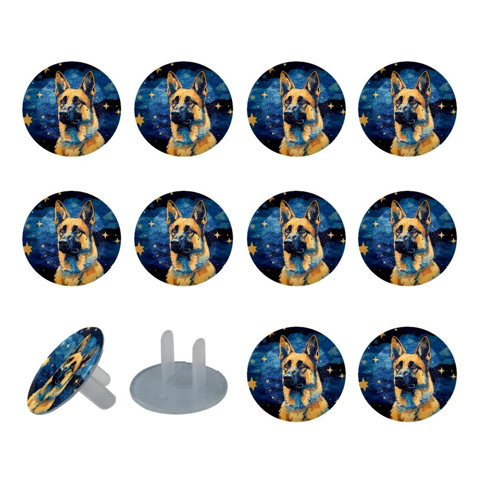 12 Pack Shepherd Dog Outlet Covers Baby Proofing | Safe Electric Plug ...