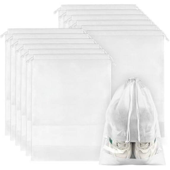 12 Pack Shoe Bags for Travel, Large Travel Shoe Bags for Packing with ...