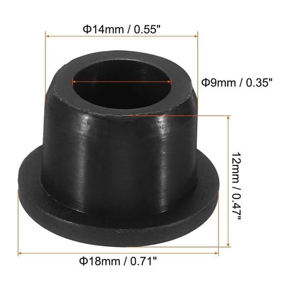 12 Pack Silicone Rubber Hole Stoppers Diameter For 10-14 mm T Shape ...