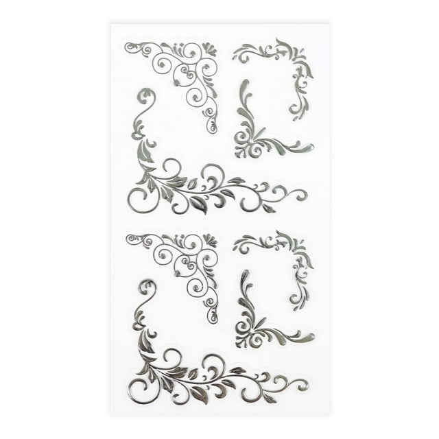 12 Pack: Silver Corner Stickers by Recollections™ - Walmart.com