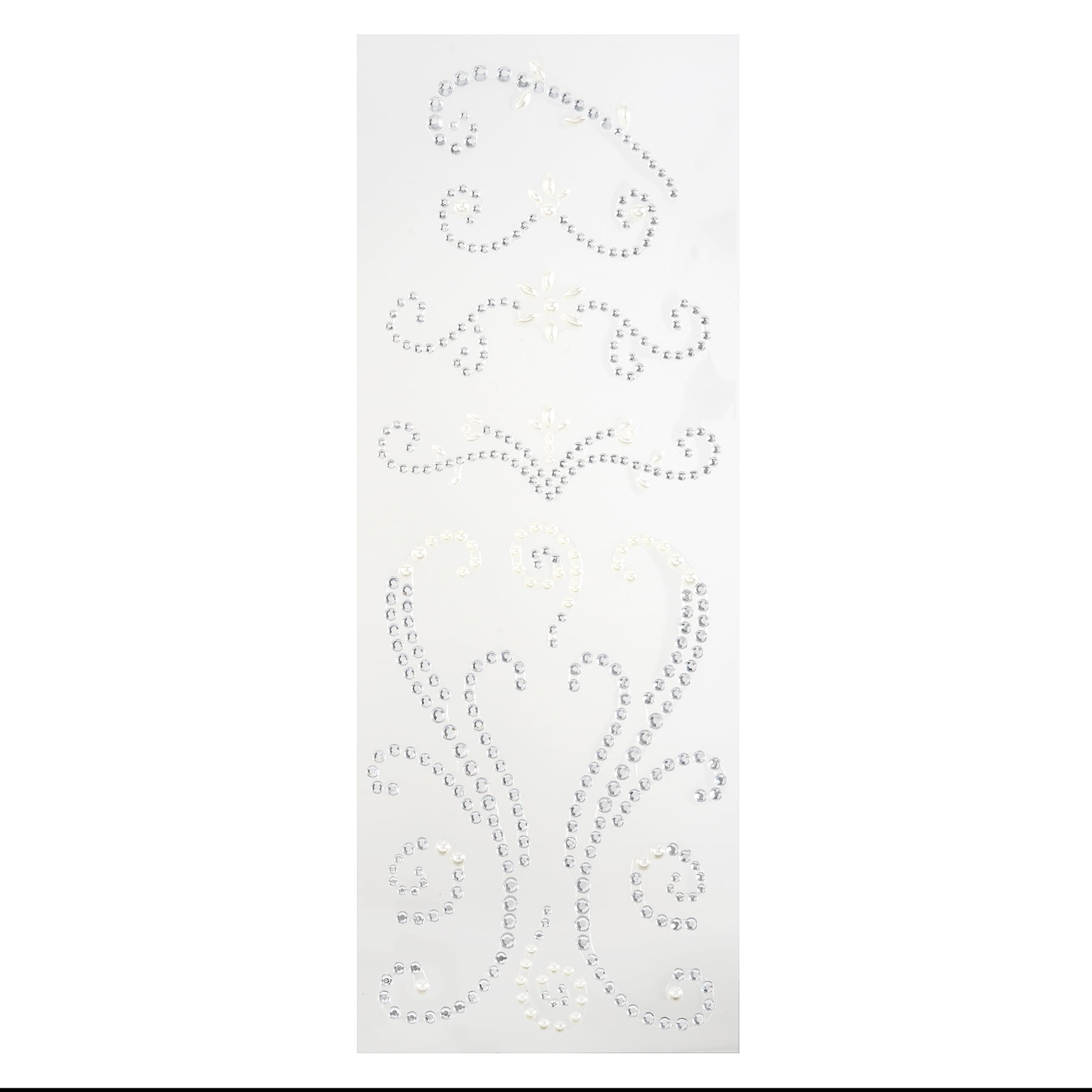 12 Pack: Silver Gem & Satin Pearl Bling Stickers by Recollections ...