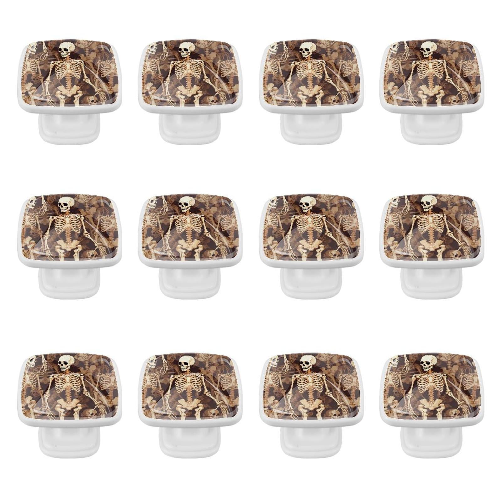 12 Pack Skeleton Square Cabinet Knobs Kitchen Cabinet Pulls Cupboard ...